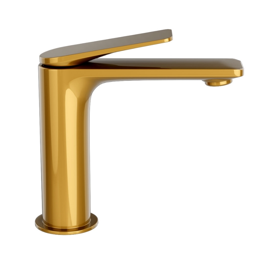 Single Lever Extended Basin Mixer - Gold Bright PVD